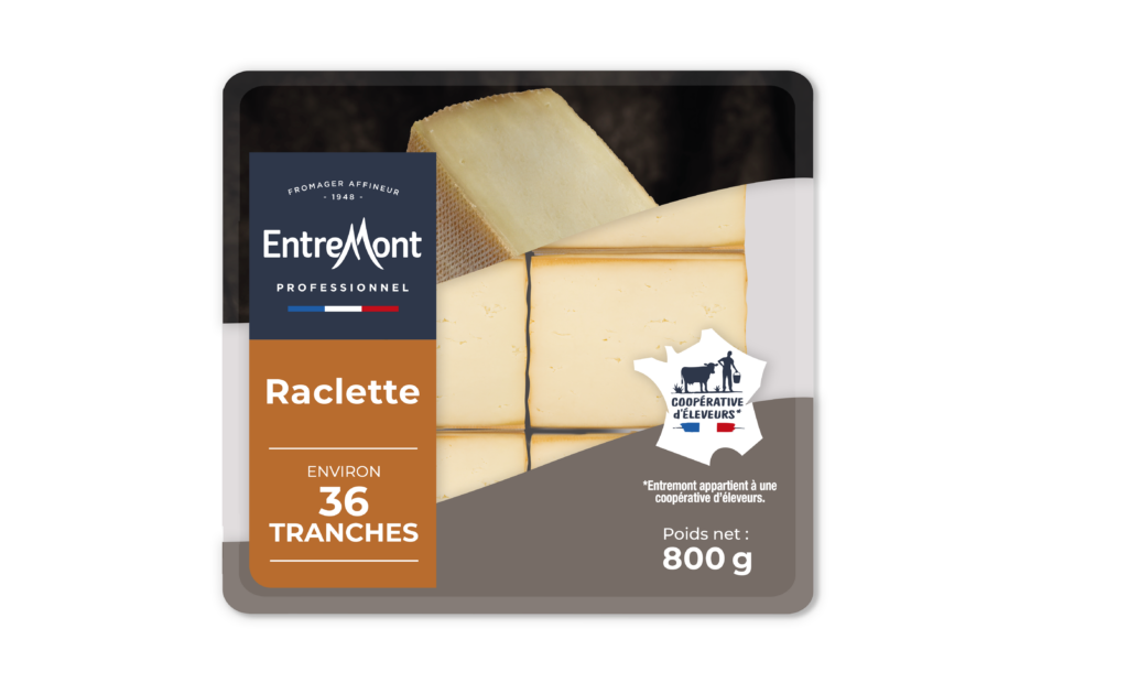 Raclette tranches - Entremont Professionnel - 800g - Sodiaal Professionnel